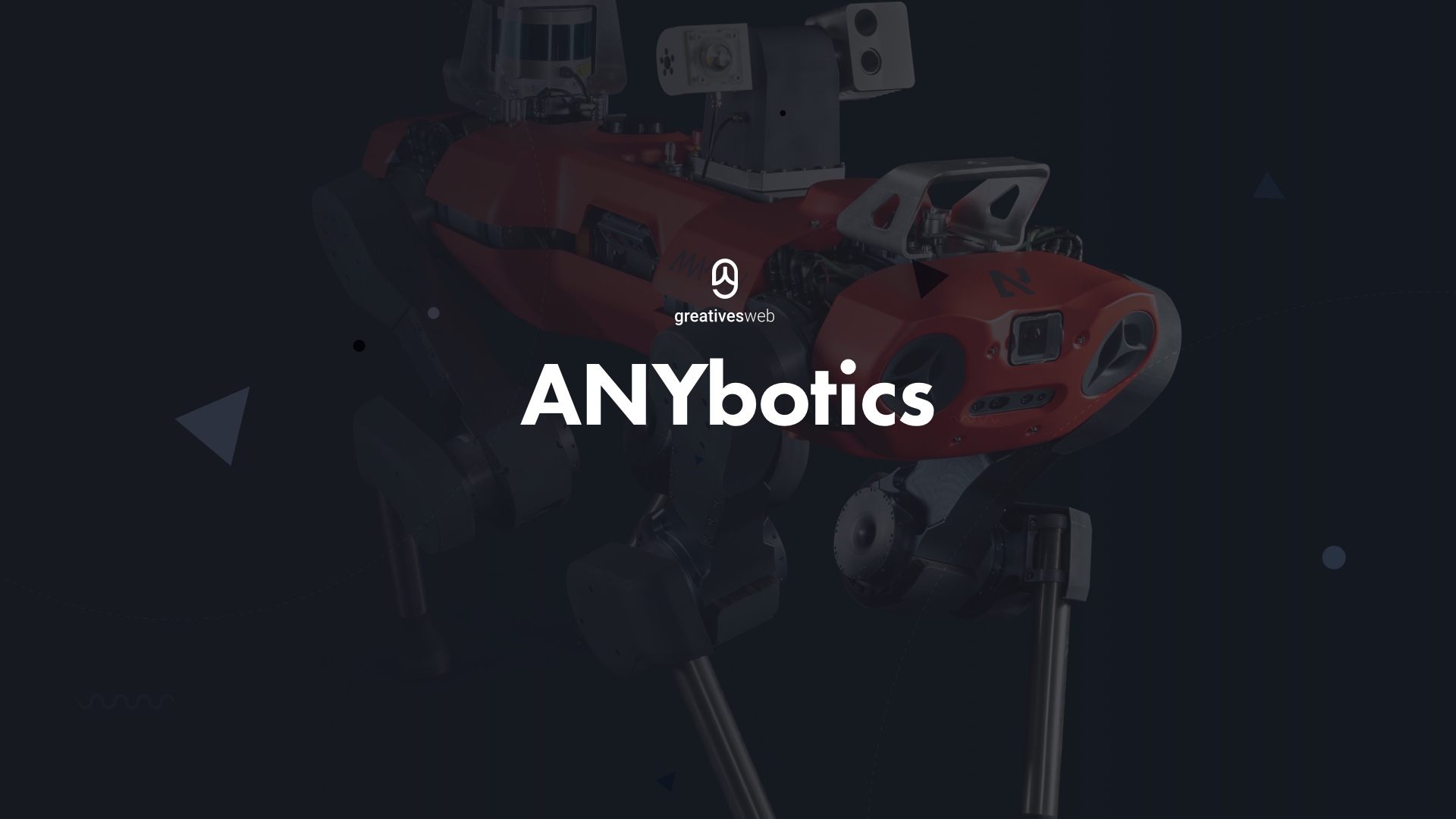 ANYbotics AG επανασχεδιασμός επίσημου website από Greatives Web